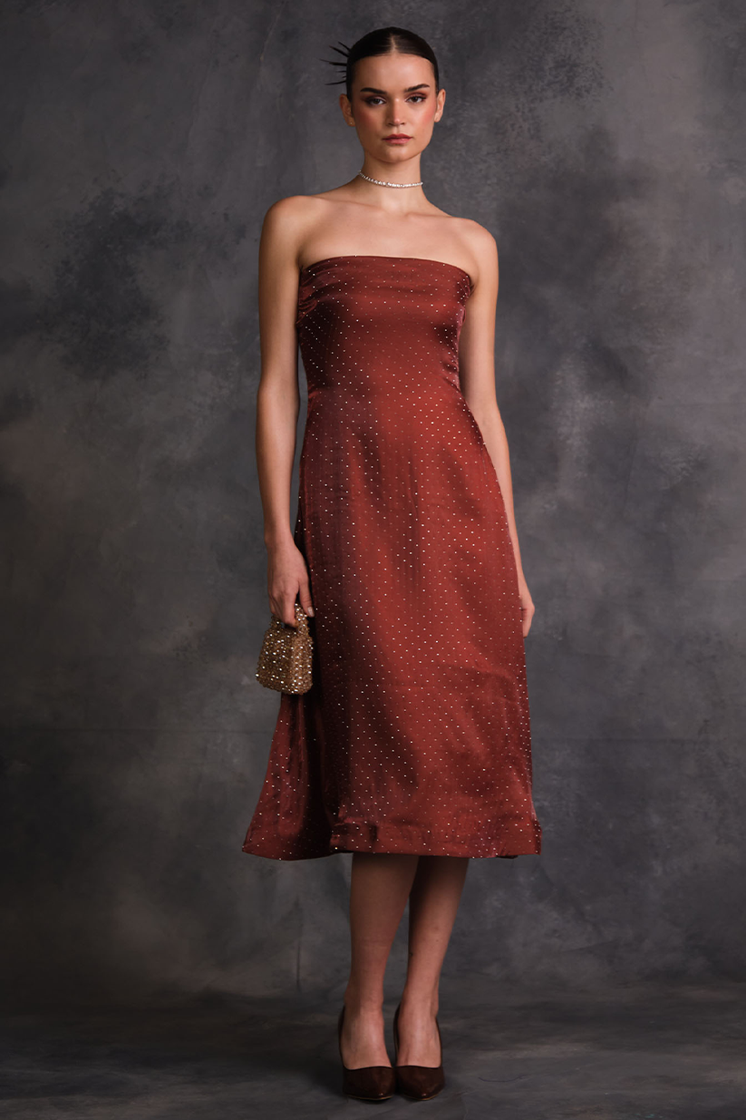 RUST GLOW DRESS – KOSHA